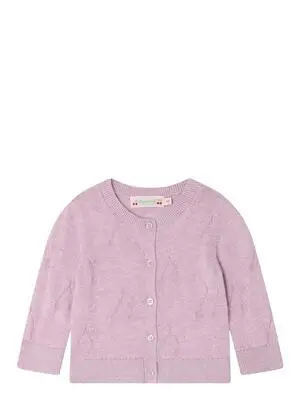 BONPOINT Bonpoint Cotton-Cashmere Cardigan With Cherry Motif