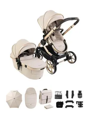 ICANDY Peach 8 Pushchair And Carrycot Set - White