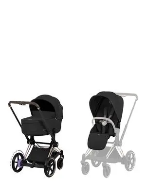 CYBEX E-priam Pushchair And Carrycot – Comfort Collection - Black