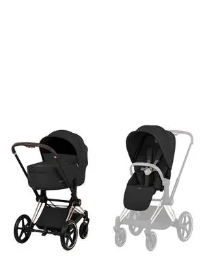 CYBEX Priam Pushchair And Carrycot – Platinum Style Collection - Black