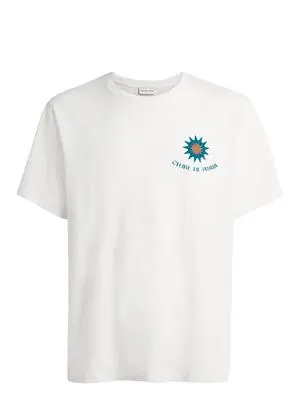 Frescobol Carioca Cotton-linen Dinis T-shirt - Ivory