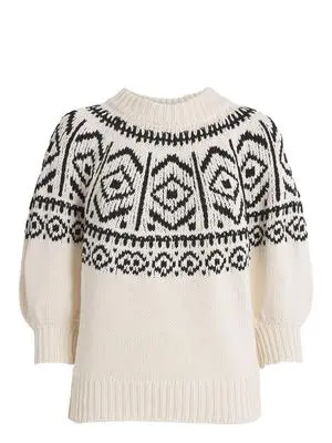Altuzarra Altuzarra Geometric Jacquard Howard Sweater Ivory
