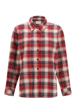 P.a.r.o.s.h Sequin Embellished Checked Shirt - Red