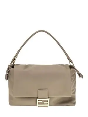 Fendi Baguette Soft Nappa Leather Shoulder Bag - Cream