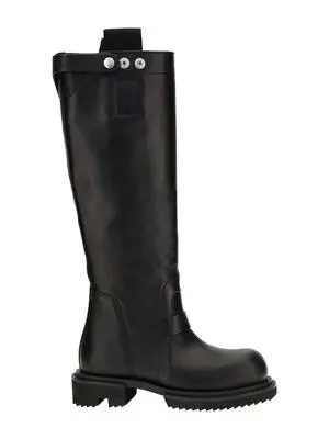 Rick Owens Gabe Leather Knee-high Boots - Black