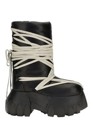 Rick Owens Megalace Lunar Mega Tractor Knee-high Boots - Black