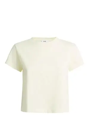 AGOLDE Organic Cotton Adine Shrunken T-shirt - Yellow