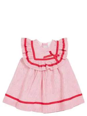 Pepa London Ruffle-bib Lawrence Dress - Red