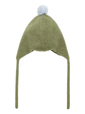 Rosie Sugden Cashmere Pom-pom Bonnet - Grey