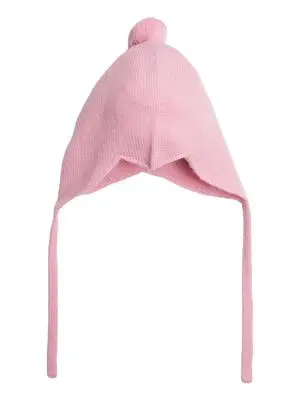 Rosie Sugden Cashmere Pom-pom Bonnet - Pink