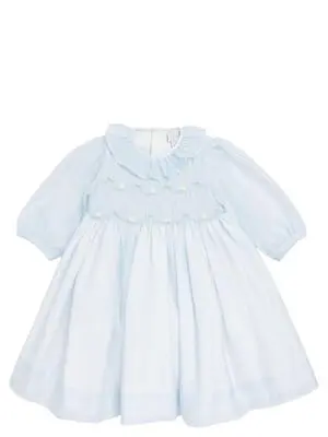 Pepa London Tulle Smocked Dress - Blue