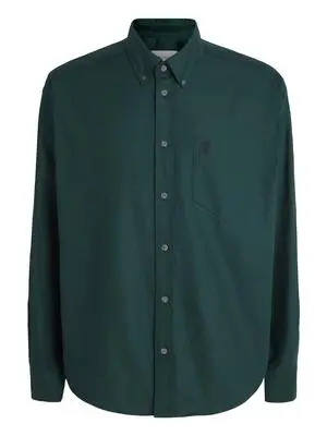 AMI Paris Cotton De Coeur Shirt - Navy