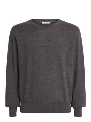 LEMAIRE Merino Wool Sweater - Grey