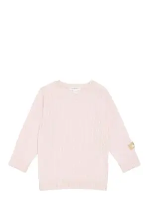 PUREBABY Cashmere Cable-knit Sweater - Pink