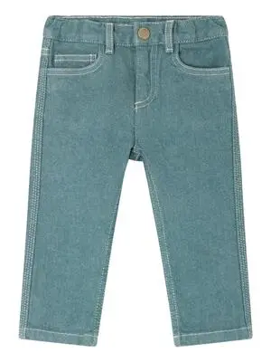 Bonpoint Elasticated Waistband Jeans - Green