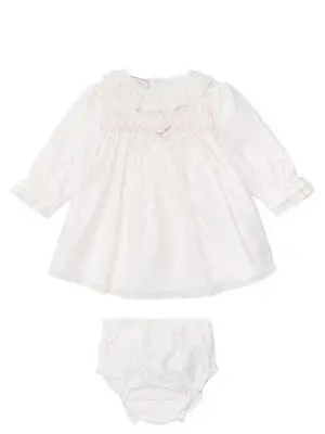 PAZ RODRIGUEZ Smocked Dress And Bloomers Set - Pink
