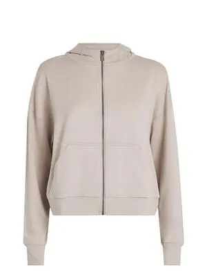 Vuori Modern Halo Zip-up Hoodie - Ivory