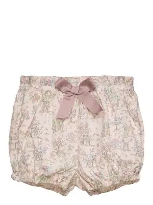 TROTTERS Trotters Cotton Bloomers With Liberty Print And Bow Detail