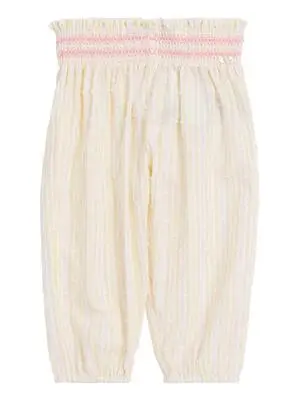 TARTINE ET CHOCOLAT Cotton Stripe Fil Coupé Trousers