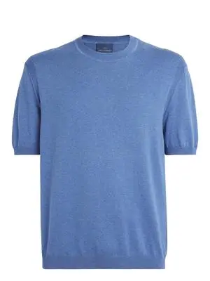 Paul & Shark Silk-cotton T-shirt - Blue