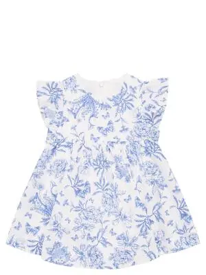 TARTINE ET CHOCOLAT Cotton Printed Dress - Blue
