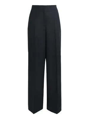 Lafayette 148 New York Thames Linen Wide-leg Trousers - Black
