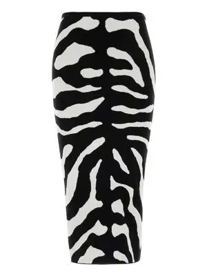 Moschino Embroidered Viscose Blend Skirt - Multicolor