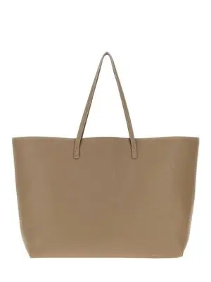 Fendi Dove Grey Leather Medium Roll Shopping Bag - Gray