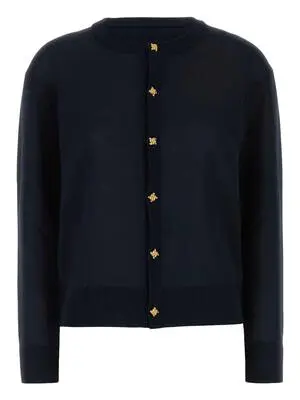 Bottega Veneta Midnight Knit Cardigan - Blue