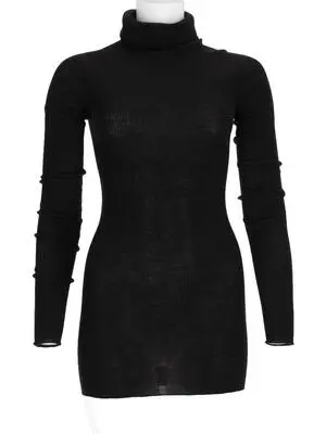 RICK OWENS RICK OWENS Fitted Ribbed Turtleneck Sweater Dress