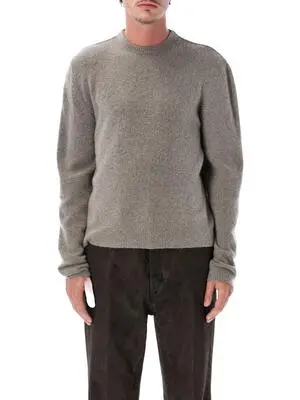 Rick Owens RICK OWENS Crewneck Cashmere Blend Sweater Dust Grey
