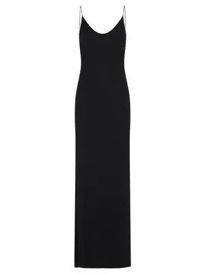 Saint Laurent Long Viscose Dress For - Black