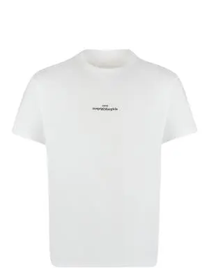 MAISON MARGIELA Logo Cotton T-shirt - White