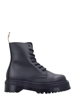 Dr. Martens Platform Lace-up Combat Boots - Nero