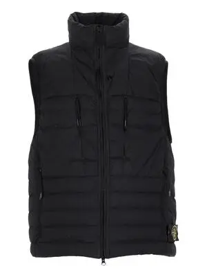 Stone Island Quilted Puffer Vest - Black