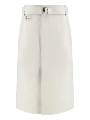 TOD'S Cotton Mini Skirt - White