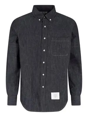 Thom Browne 100% Cotton Shirt - Blue