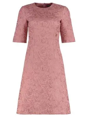 DOLCE & GABBANA Dolce & Gabbana Floral Jacquard Mini Dress