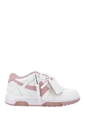 Off-White OFF-WHITE "The Out Of Office" Arrow Detail Leather Sneakers Bianco