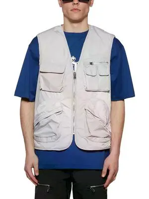 Givenchy Multi-pocket Sleeveless Vest - Grey