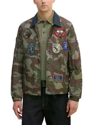 AERONAUTICA MILITARE Camouflage Patch Military Jacket - Green