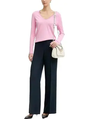Liu Jo V-neck Long Sleeve Top - Pink
