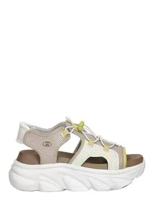 Liu Jo Perforated Drawstring Sandals - Neutrals