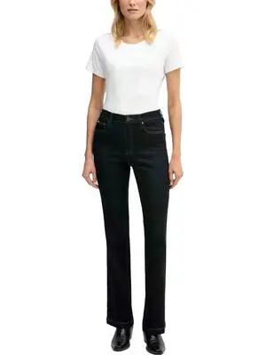 Dkny Flared High-waisted Jeans - Blue