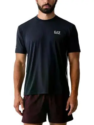 EA7 Logo-print T-shirt - Blue