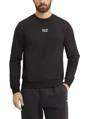 EA7 Logo-print Sweater - Black