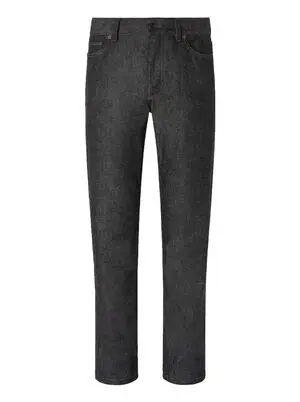 ZEGNA Zegna Stretch Cotton And Cashmere Slim Fit Jeans