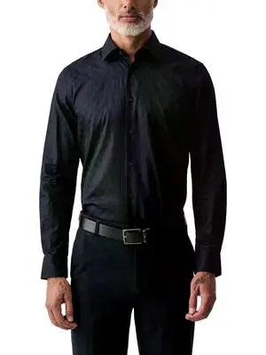 JOOP! Check-patterned Long-sleeve Shirt - Black