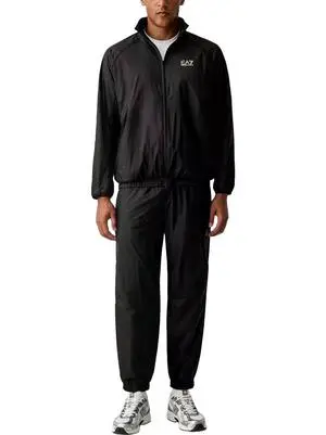 EA7 Logo-print Tracksuit - Black