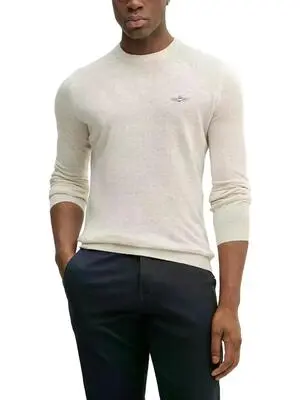 AERONAUTICA MILITARE Logo Embroidered Sweater - Neutrals